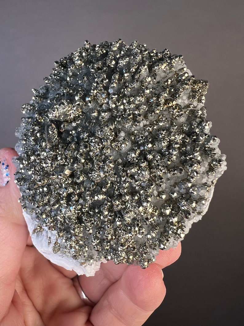Pyrite Crystal on Calcite With Galena Specimen - Etsy Canada