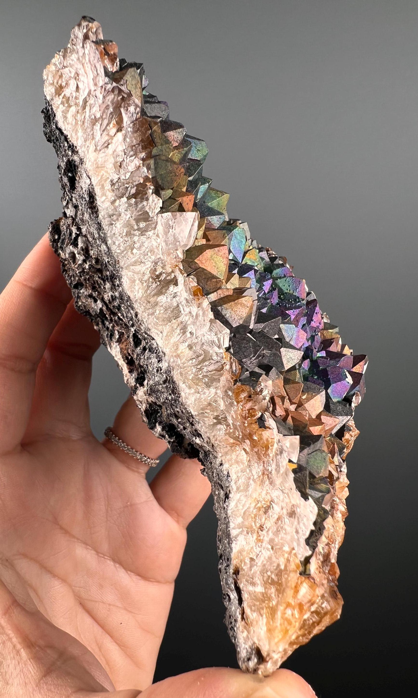 Rare, New Find! Irisdecent Colorful Goethite With Quartz Specimen - Etsy