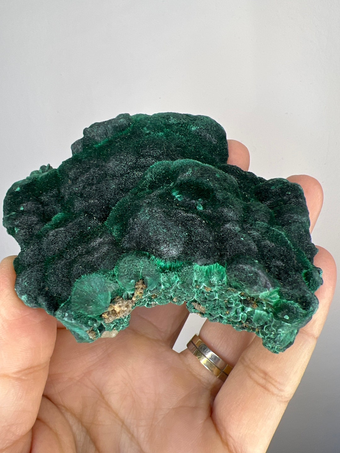Amazing Velvety Green Colorfibrous Malachite Mineral Specimen,malachite ...