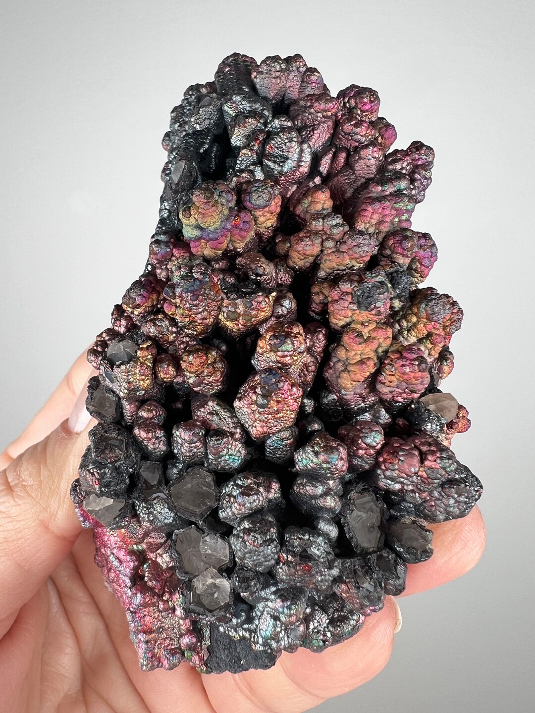 Rare New Find, Iridescent Colorful Goethite turgite With Quartz ...