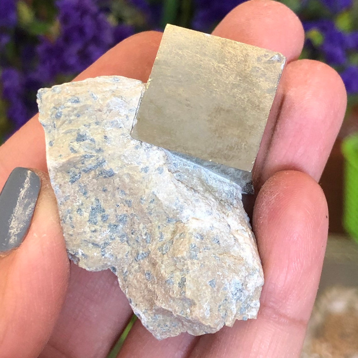 Cubic Pyrite Mineral Specimen - Etsy