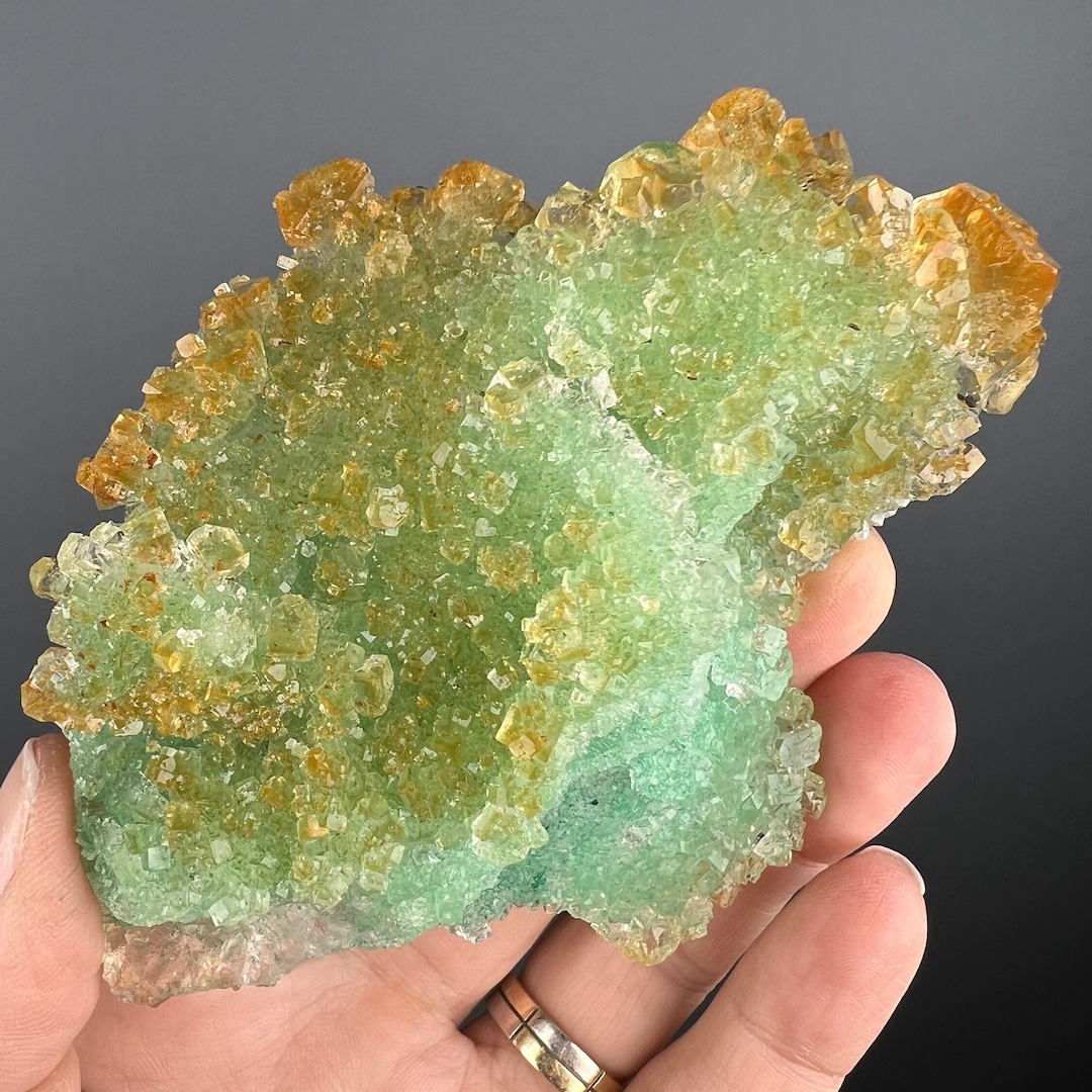Rare Green-yellow Halite With Atacamite Specimen - Etsy