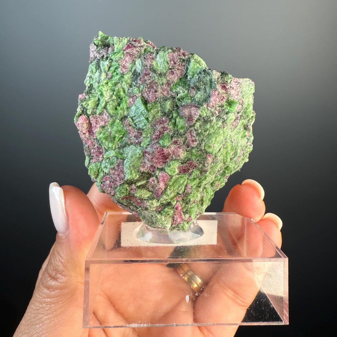 Rare! Pyrope Garnet With Chrom Diopsite Specimen - Etsy