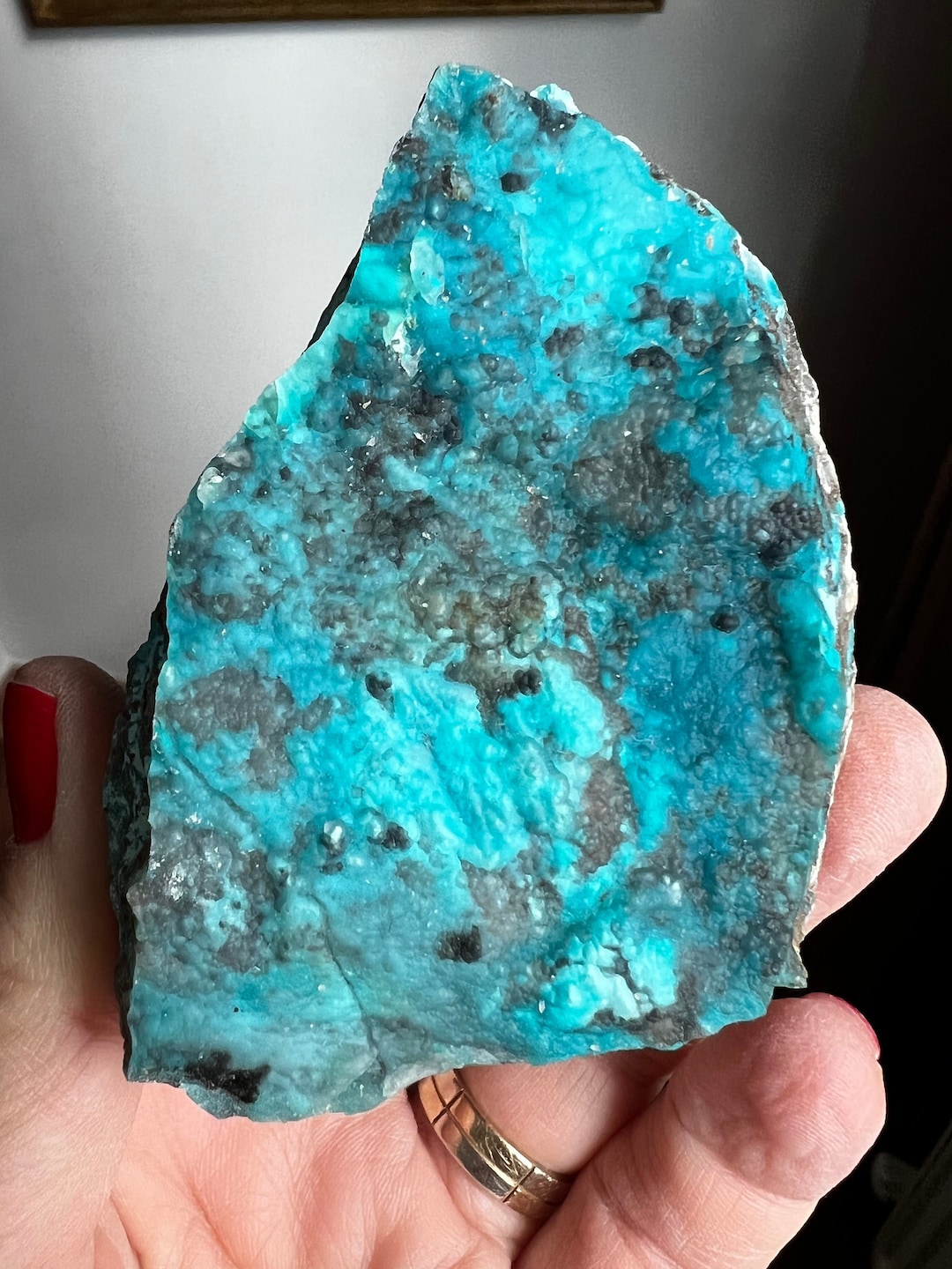Every Shades of Blue! Blue Chrysocolla Crystal Specimen. Amazing Opaque ...