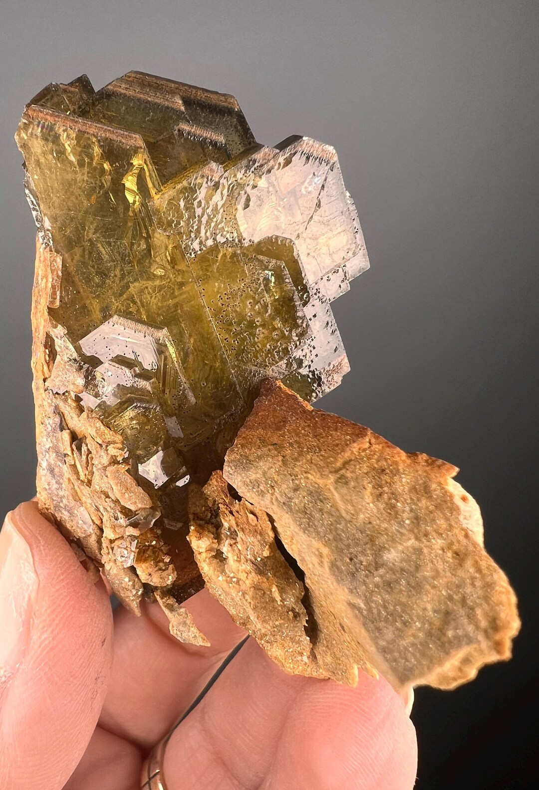 Gemmy Golden Yellow Barite Crystals From Peru, Golden Barite Crystal - Etsy