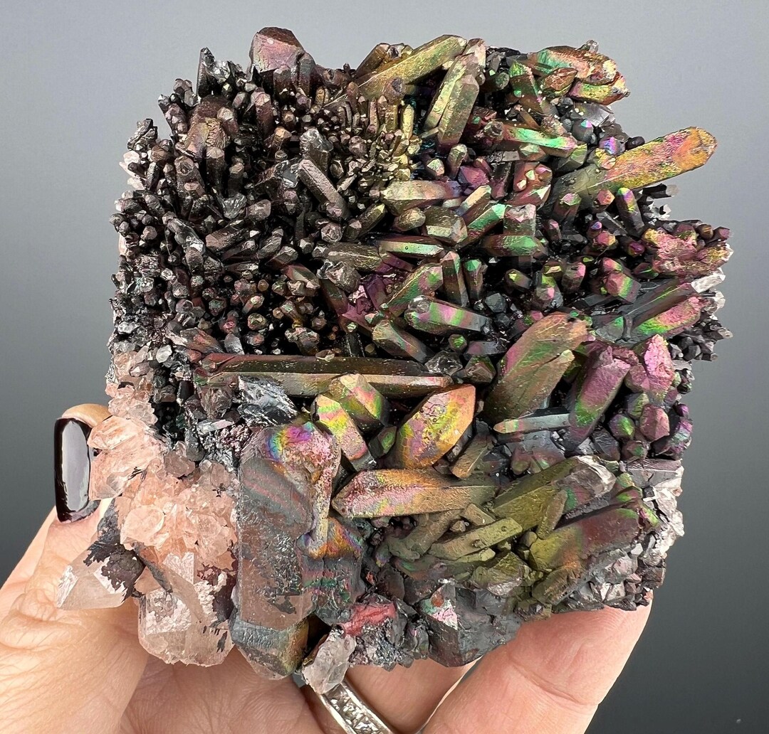 Rare, New Find! Iridescent Colorful Goethite With Quartz Specimen - Etsy