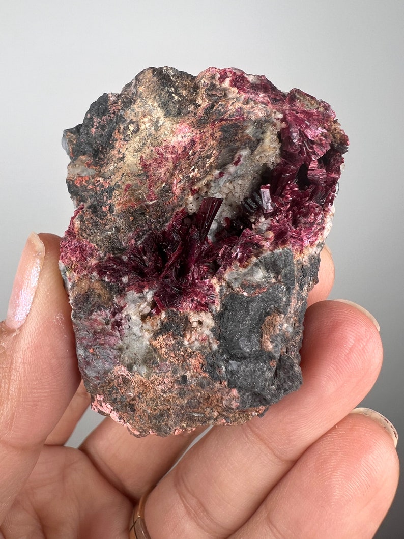 Perfect Color Erythrite Crystal Cluster, Pink Erythrite Crystal - Etsy UK