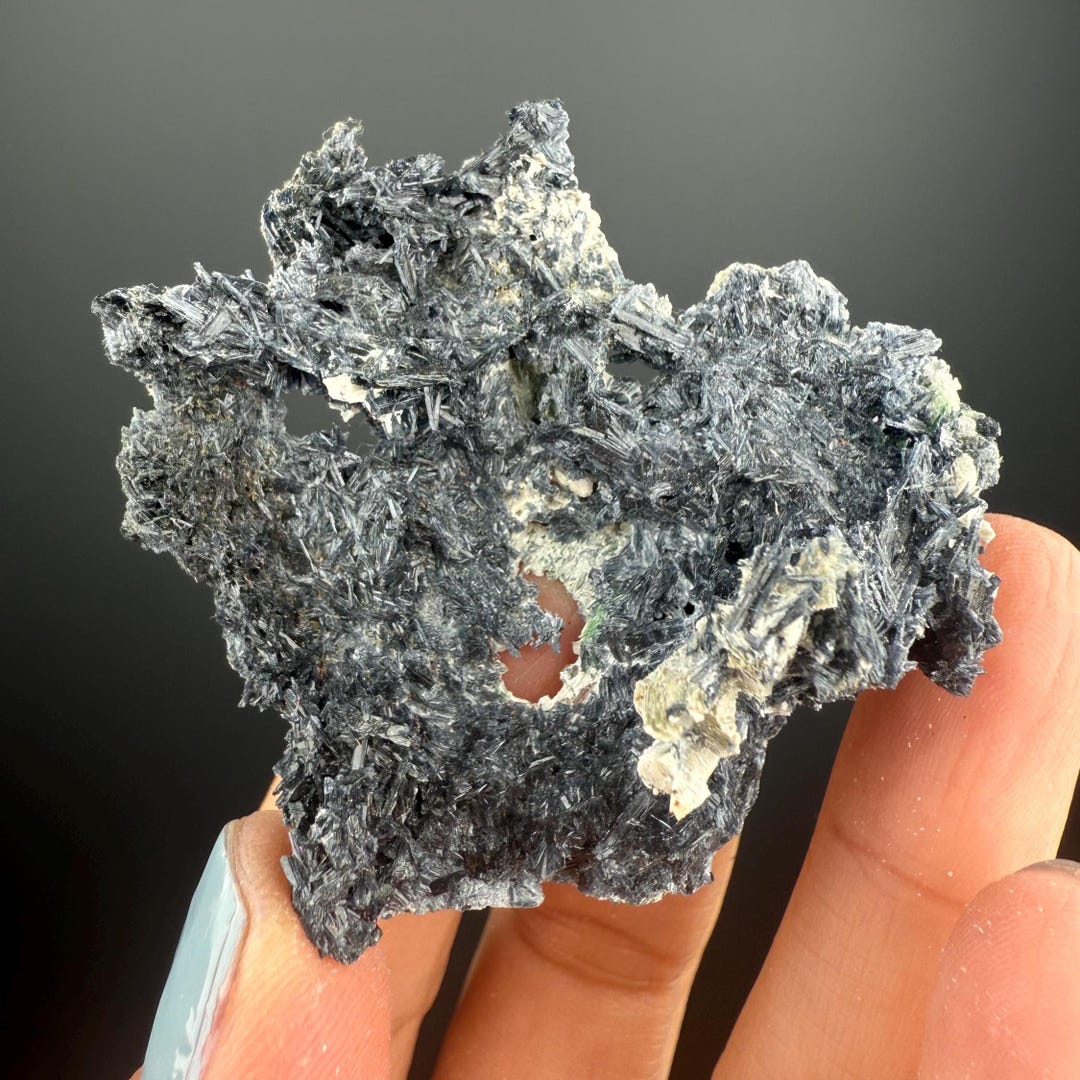 Glittery Glaucophane Crystal Mineral Specimen - Etsy