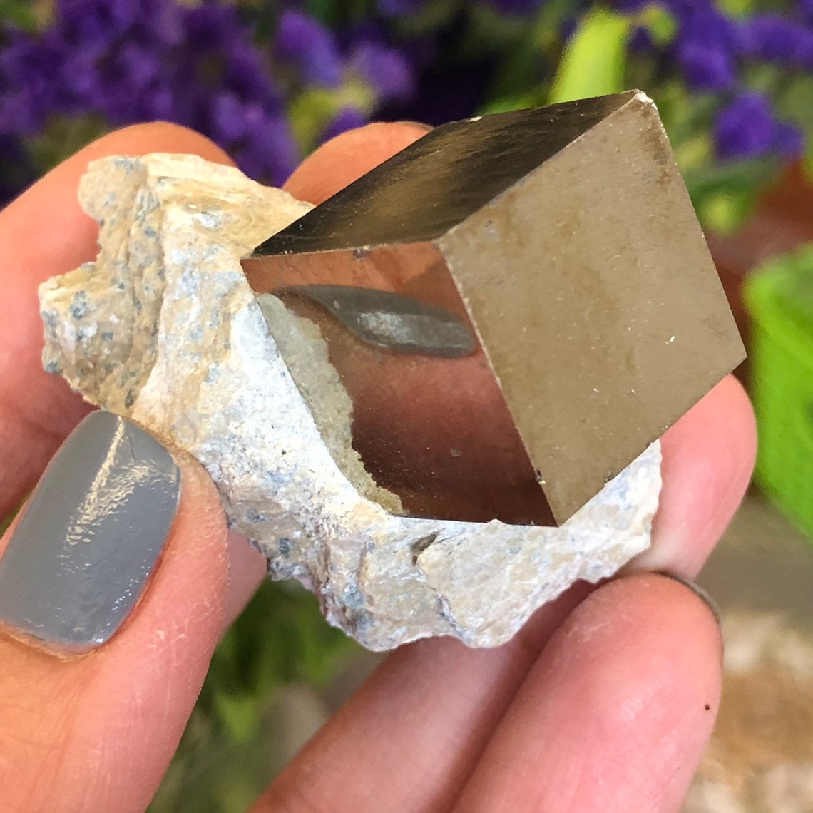 Cubic Pyrite Mineral Specimen - Etsy