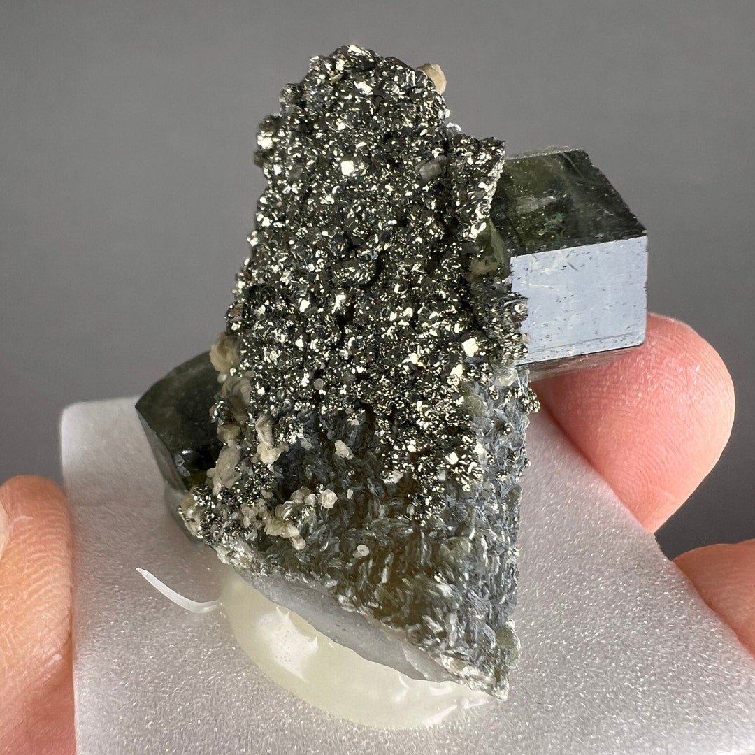 For Collection Green Apatite With Pyrite Crystal From - Etsy