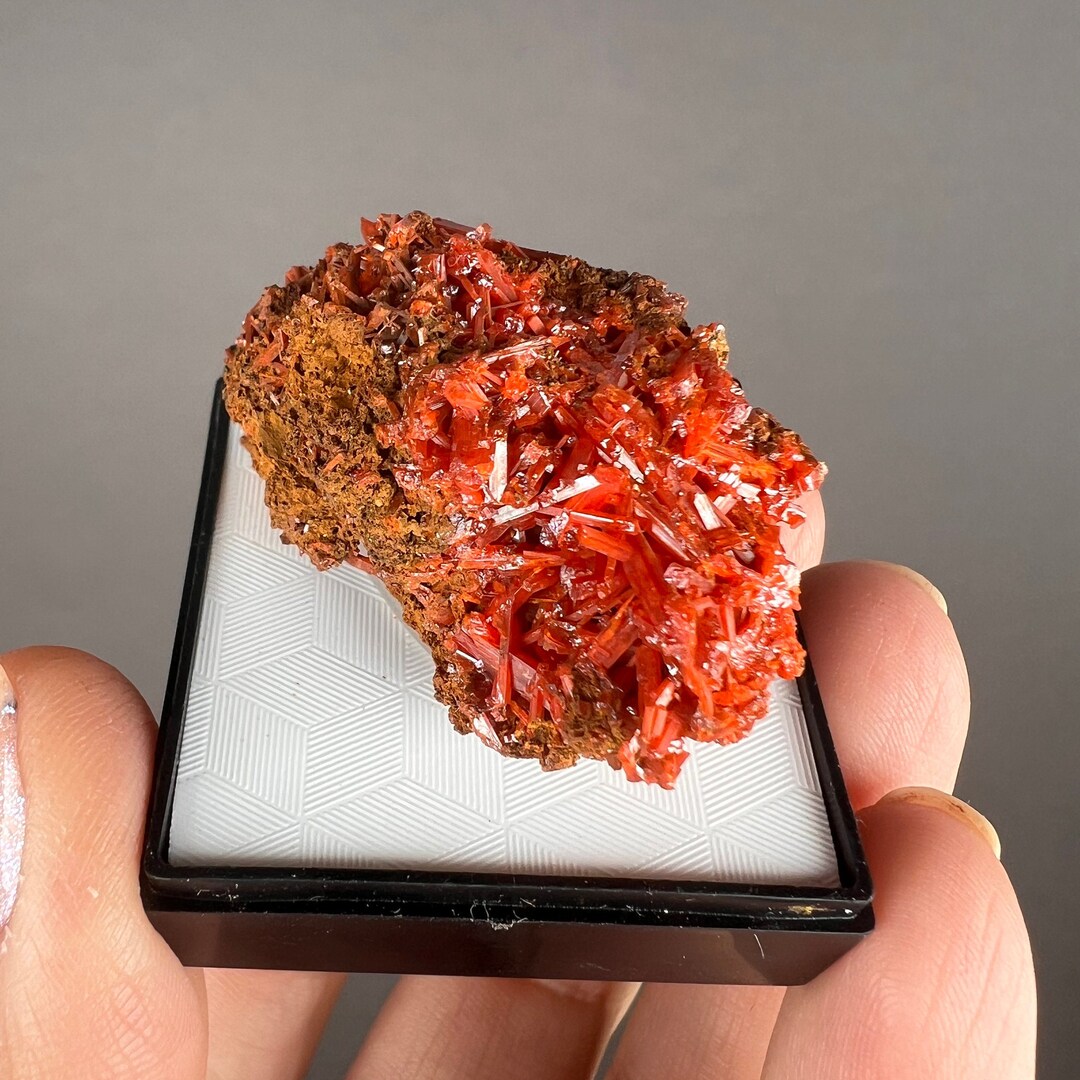Fire Orange Crocoite Crystal Specimen - Etsy