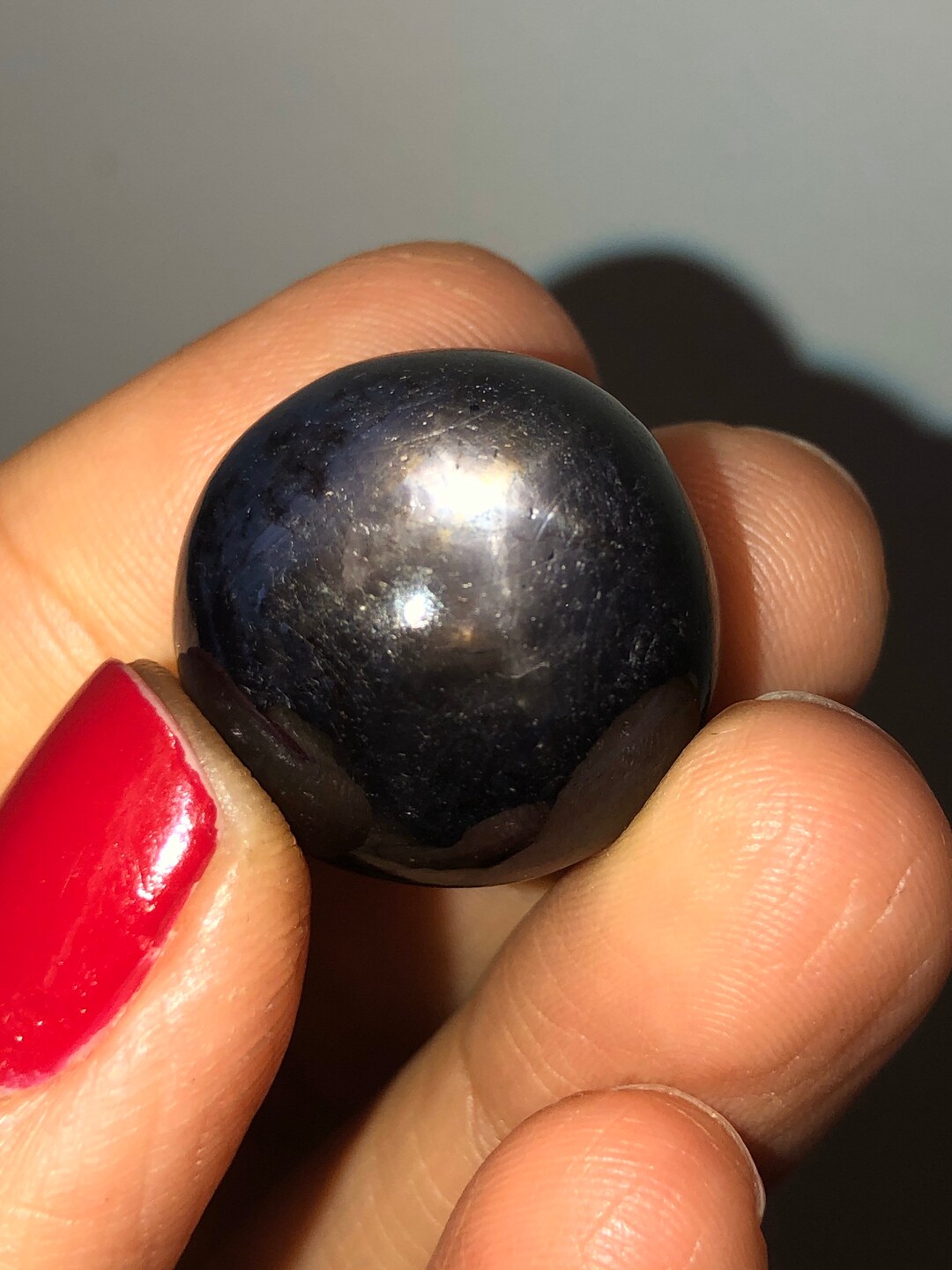 Excellent Polished Star Sapphire Sphere With Natural Stunning Star - Etsy