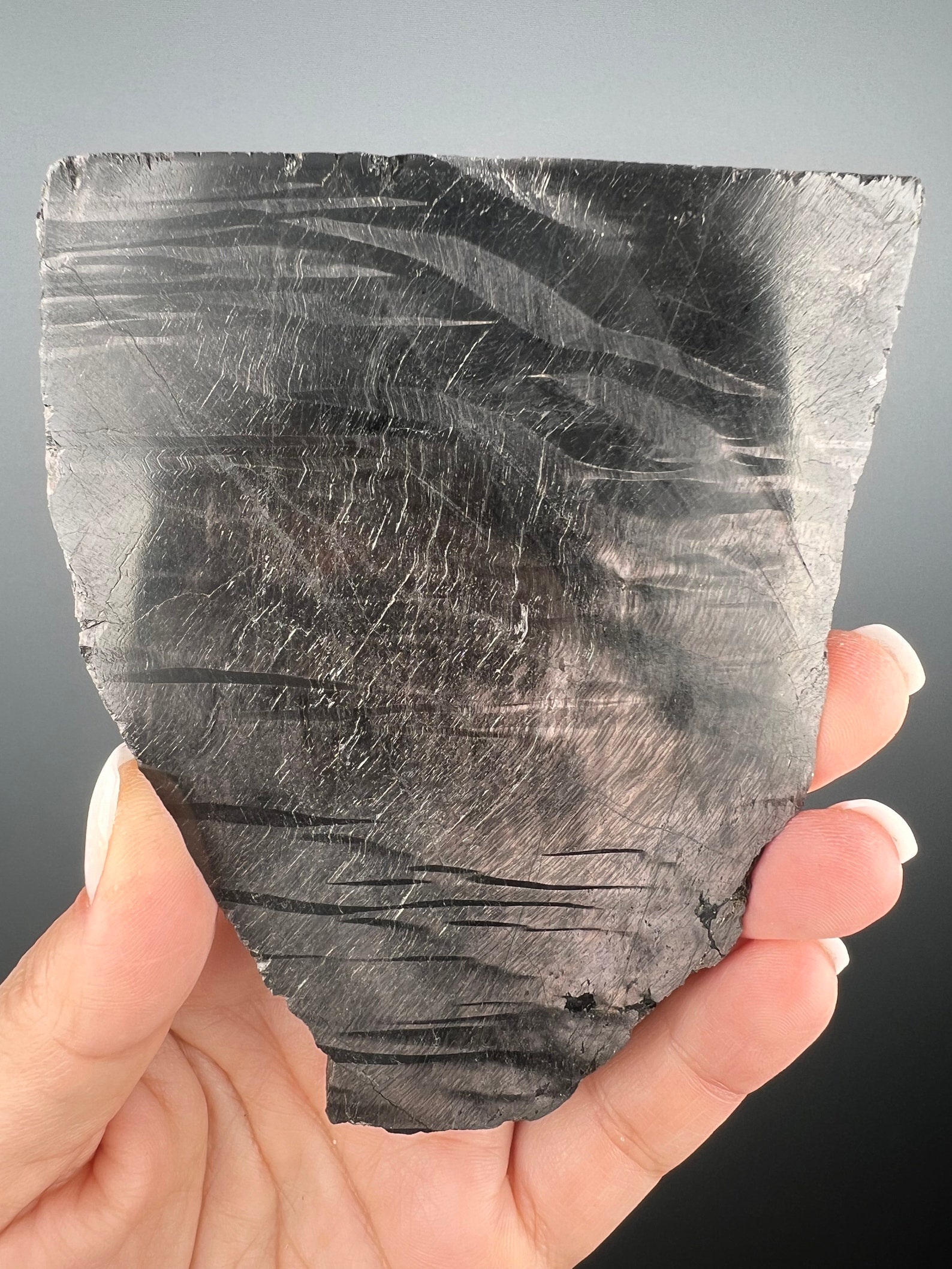 Double-side Polished Hypersthene Slab - Etsy