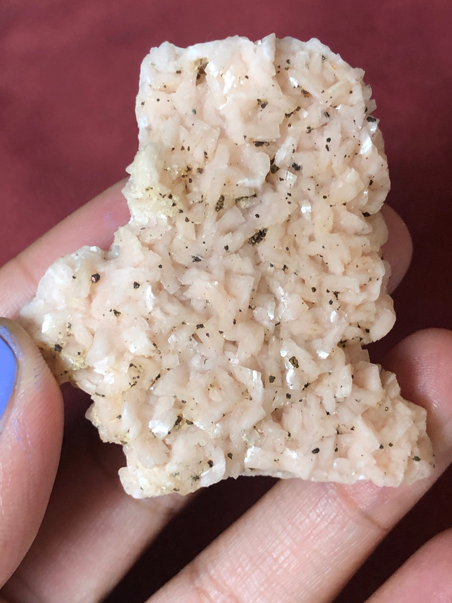 Set of 3 Dolomite Natural Gemstone Cluster Pink Dolomite - Etsy