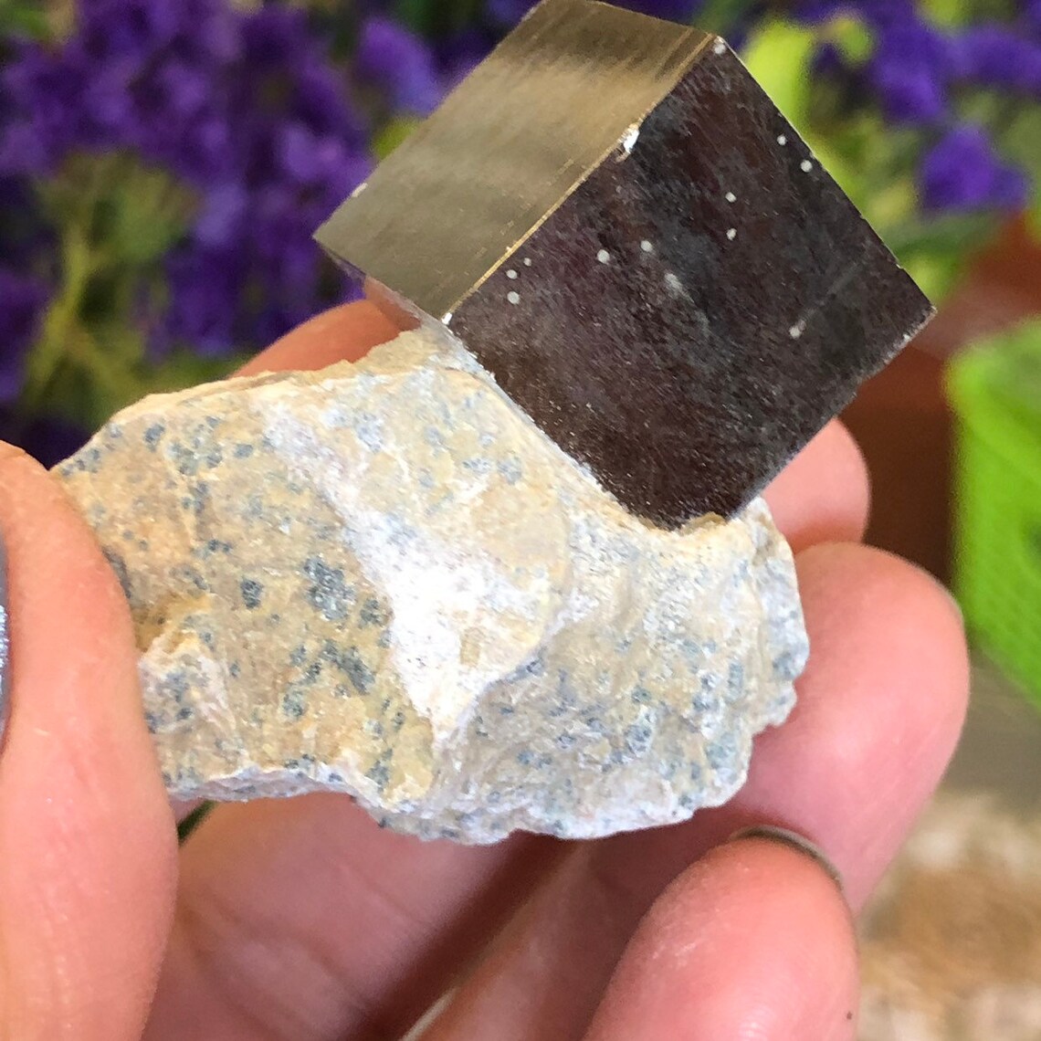 Cubic Pyrite Mineral Specimen - Etsy