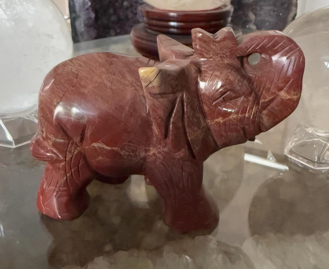 Big Size Jasper Elephant Figure - Etsy