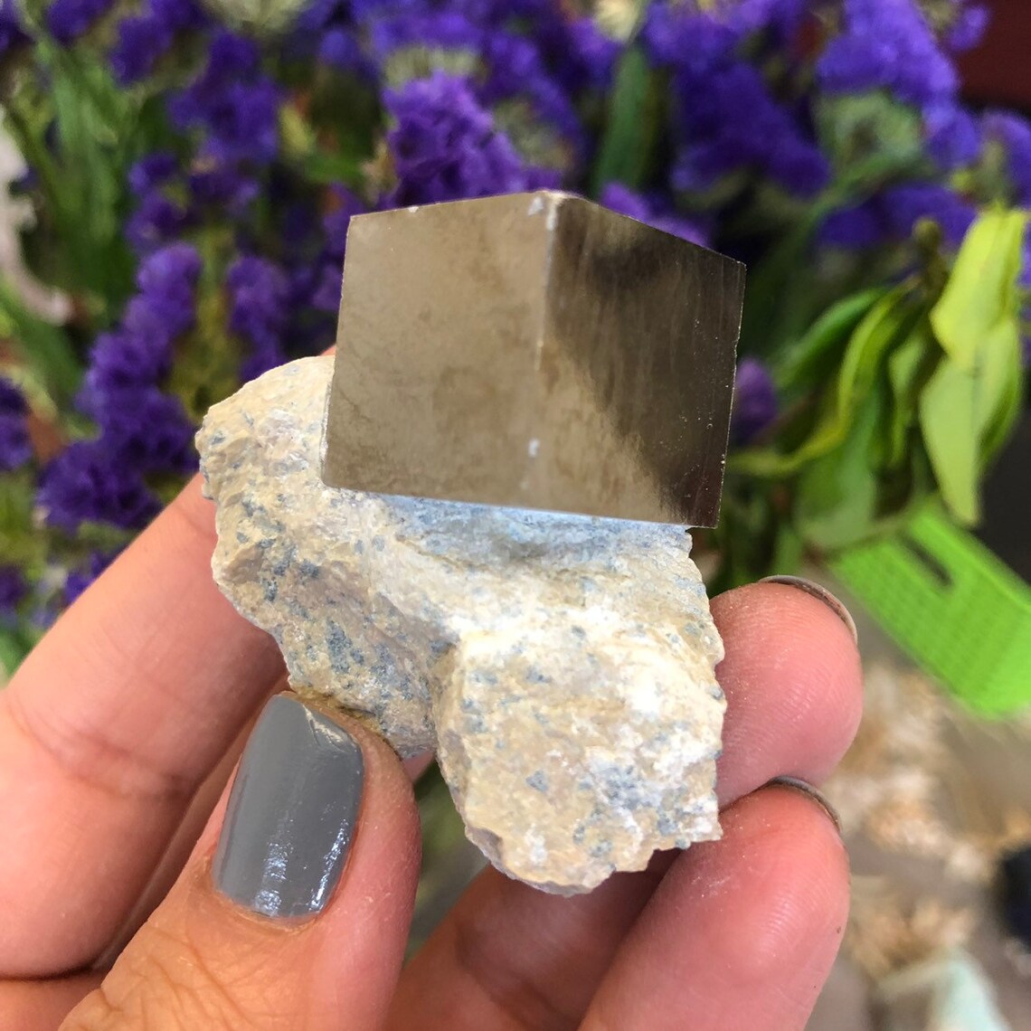 Cubic Pyrite Mineral Specimen - Etsy