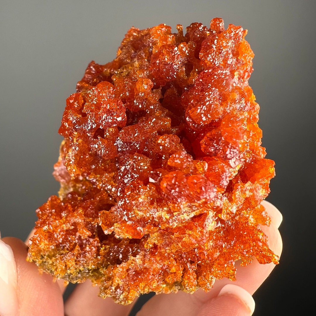 Red-orange Zincite Specimen, Zincite Crystal - Etsy
