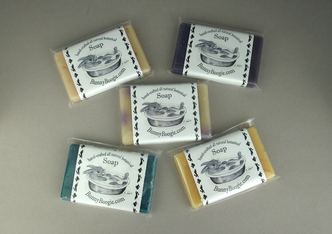 5 Thin Soap Bars, Blueberry Soap, Cherry Almond Soap, Lilac Soap ...