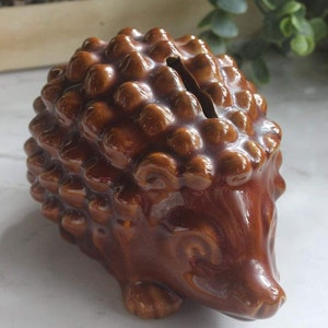 Denmead Pottery Vintage Hedgehog Piggy Bank - Etsy