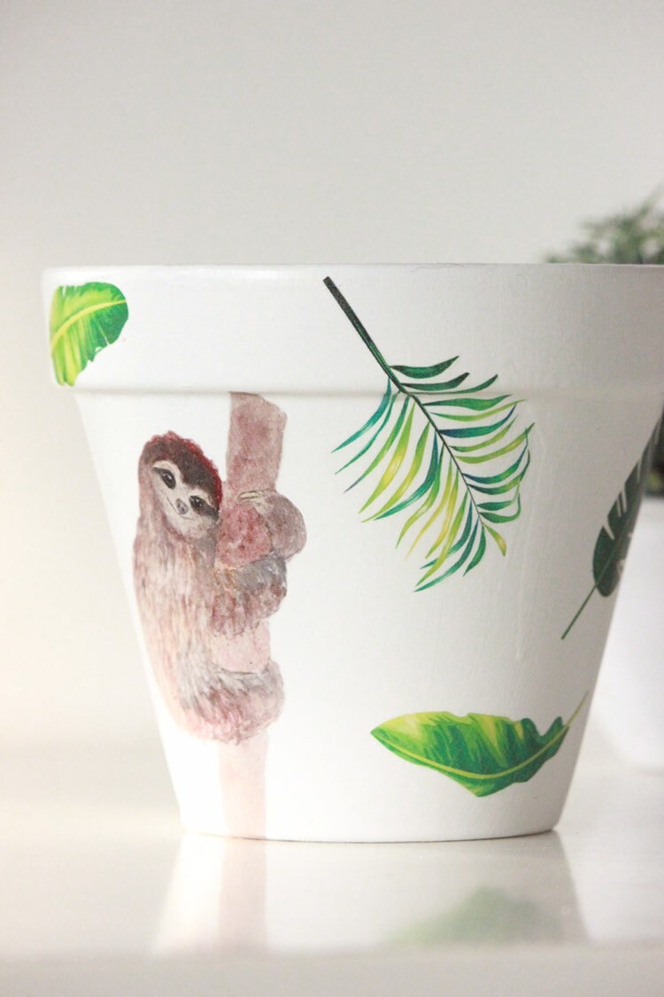 Sloth Plant Pot Sloth Gifts Sloth Decor Sloth Planter - Etsy