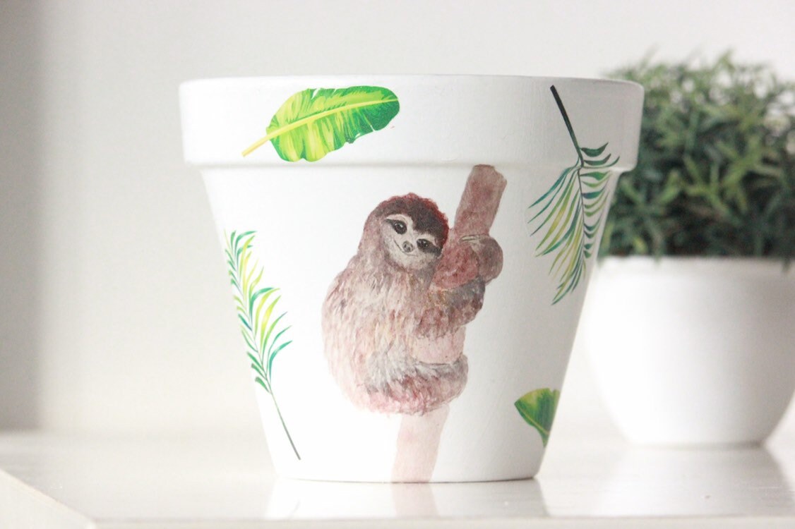 Sloth Plant Pot Sloth Gifts Sloth Decor Sloth Planter - Etsy