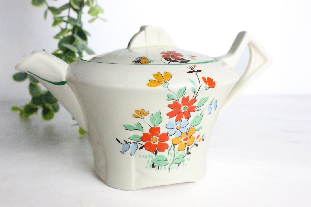 Alfred Meakin Marigold Princess Shape Small Art Deco Teapot - Etsy