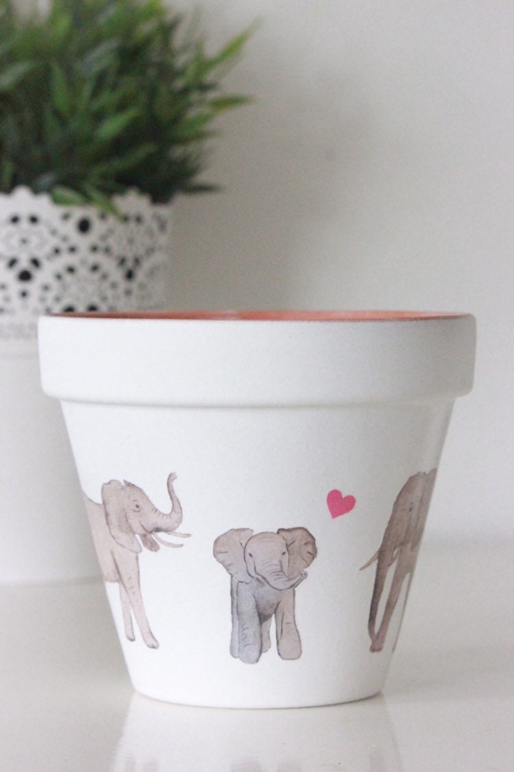 Elephant Gift Plant Pot Elephant Gift for Women Elephant - Etsy