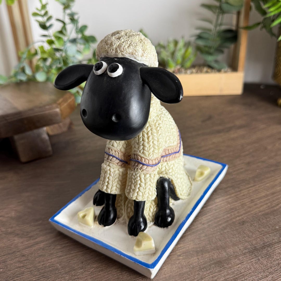 Vintage Shaun the Sheep Money Box , Rare Genuine Original Wallace and ...