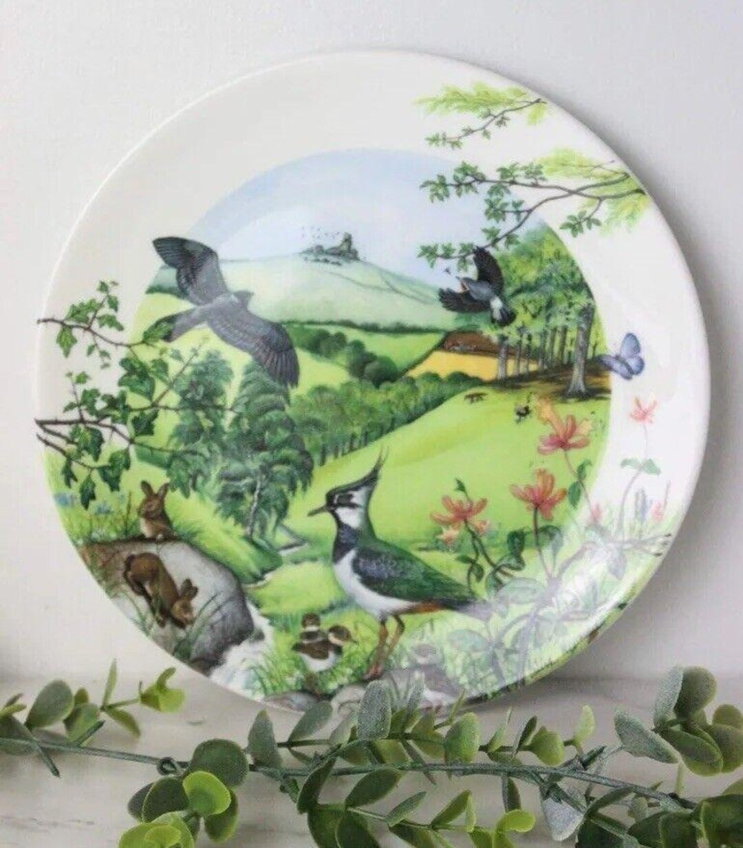Wedgwood 1988 Country Panorama Rolling Hills & Grasslands Plate by Colin Newman - Etsy