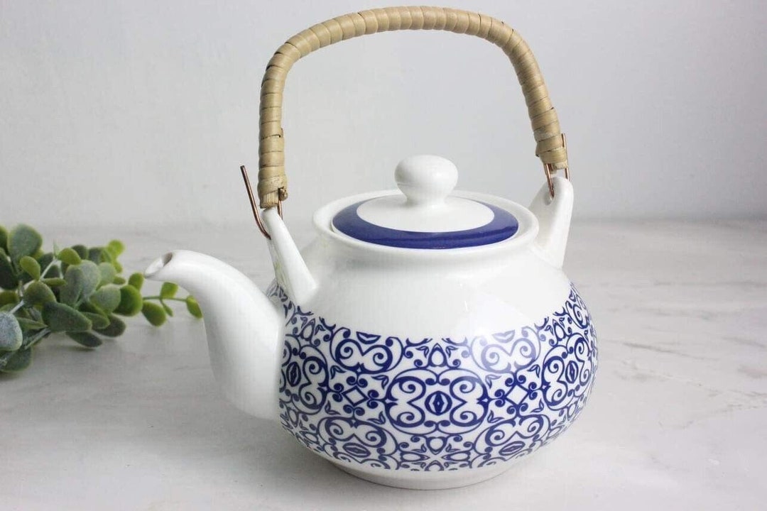 Jeff Banks ‘pour La Maison’ Bamboo Handle Ceramic Teapot - Etsy