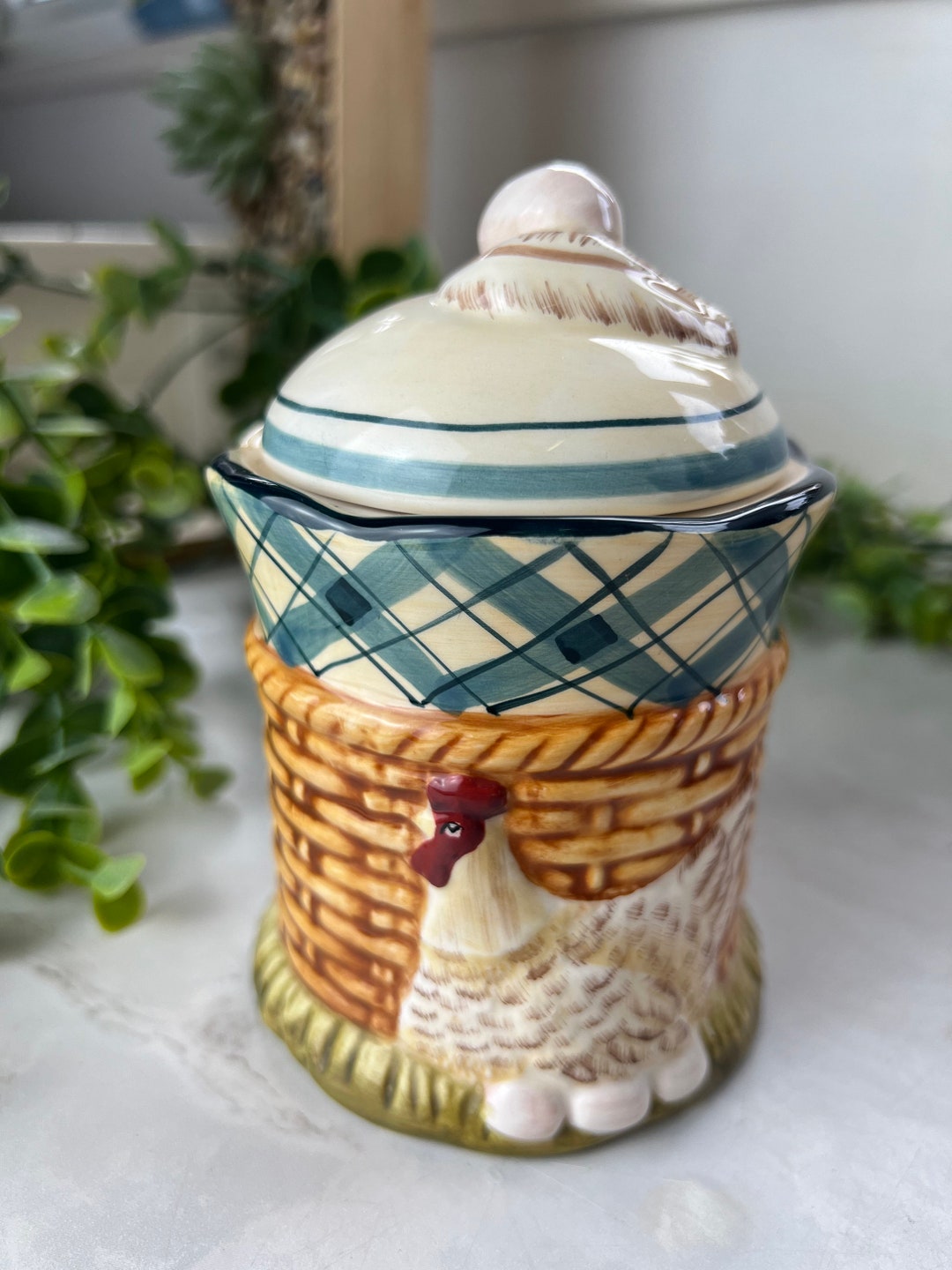 Vintage Leonardo Hen Small Kitchen Storage Pot - Etsy