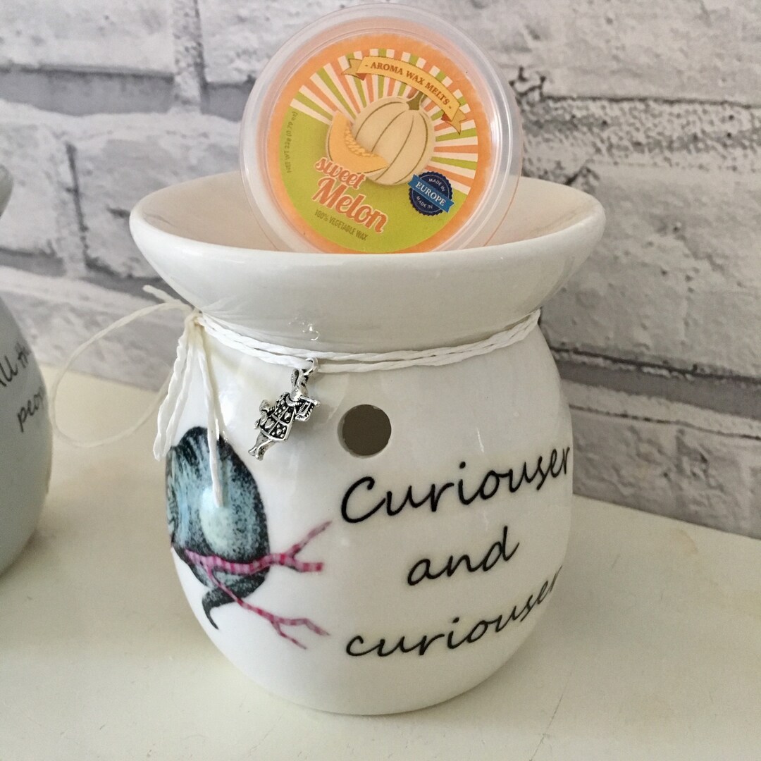 Alice in Wonderland Decor, Wax Burner Alice in Wonderland in White for ...