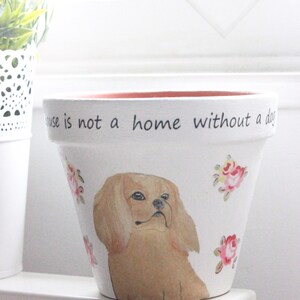 King Charles Decor,cavalier King Charles Spaniel Plant Pot, Cavalier ...
