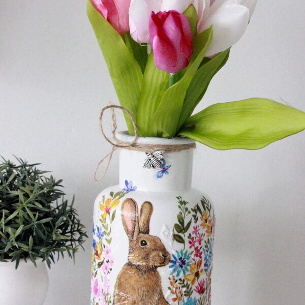 Rabbit Vase - Etsy