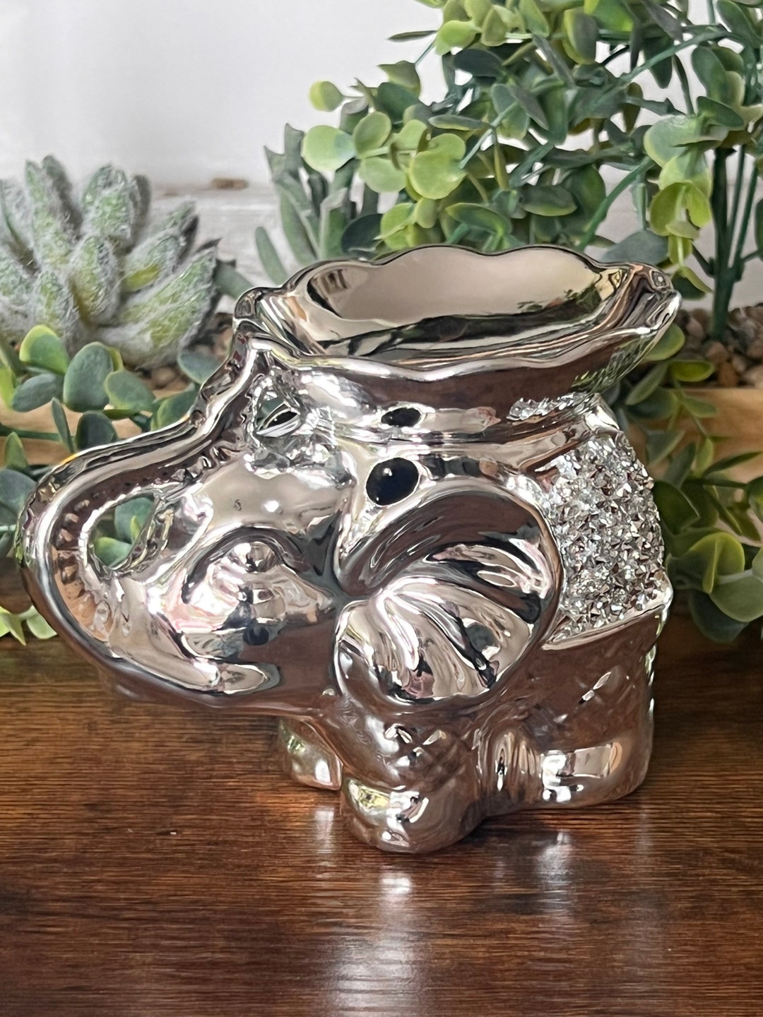Silver Wax Burner, Elephant Wax Burner, Elephant Gift, Silver Living ...