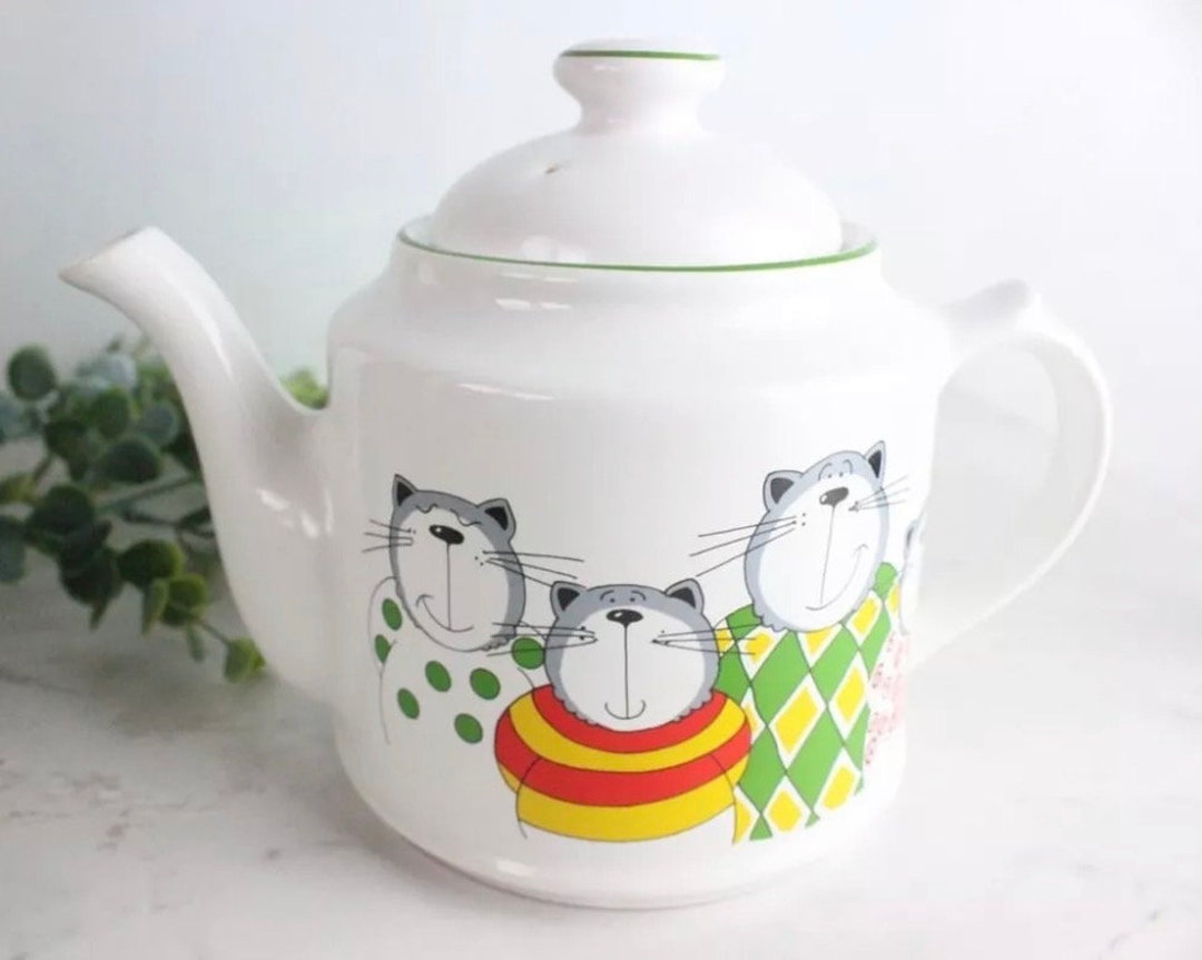 Wade Pottery Vintage Teapot Cat Teapot Wade Vintage Teapot Collectible ...