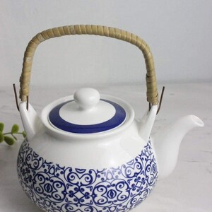 Jeff Banks pour La Maison Bamboo Handle Ceramic Teapot - Etsy