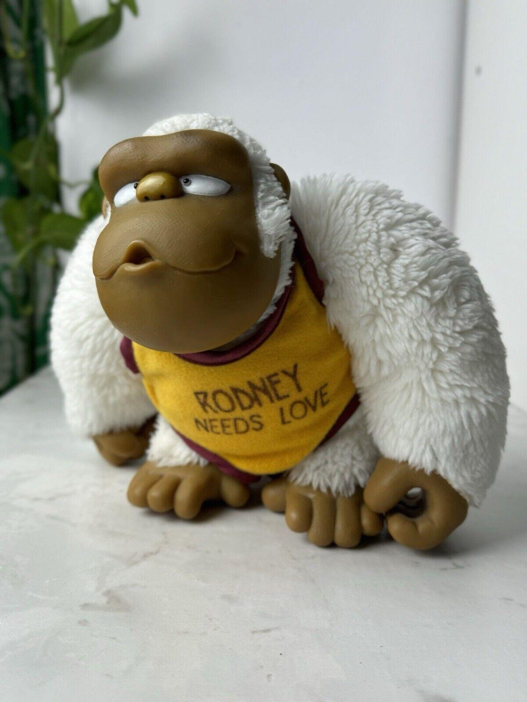 Vintage 1979 Applause Rodney Needs Love White Gorilla Monkey Ape Plush ...