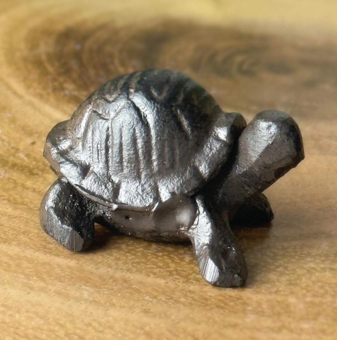 Cute Miniature Cast Iron Tortoise Ornament - Etsy