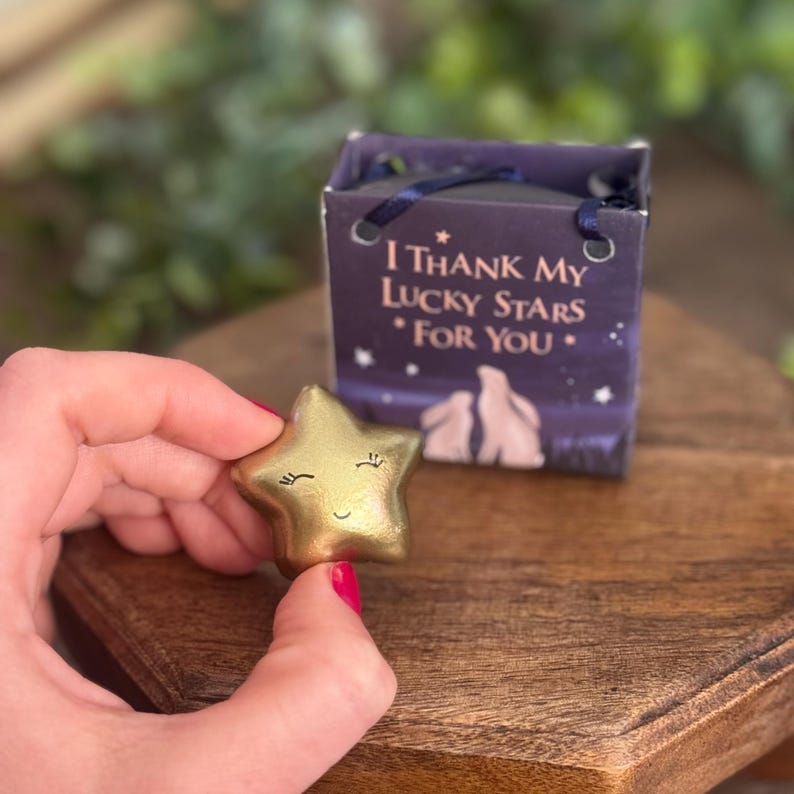 Gold Lucky Star in a Bag Friendship Family Gift - Etsy