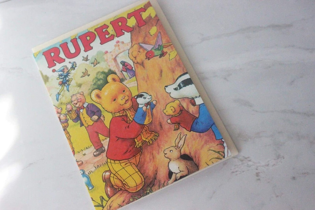 Happy Birthday Rupert Bear Vintage Card 1998 Interactive Vision Limited ...