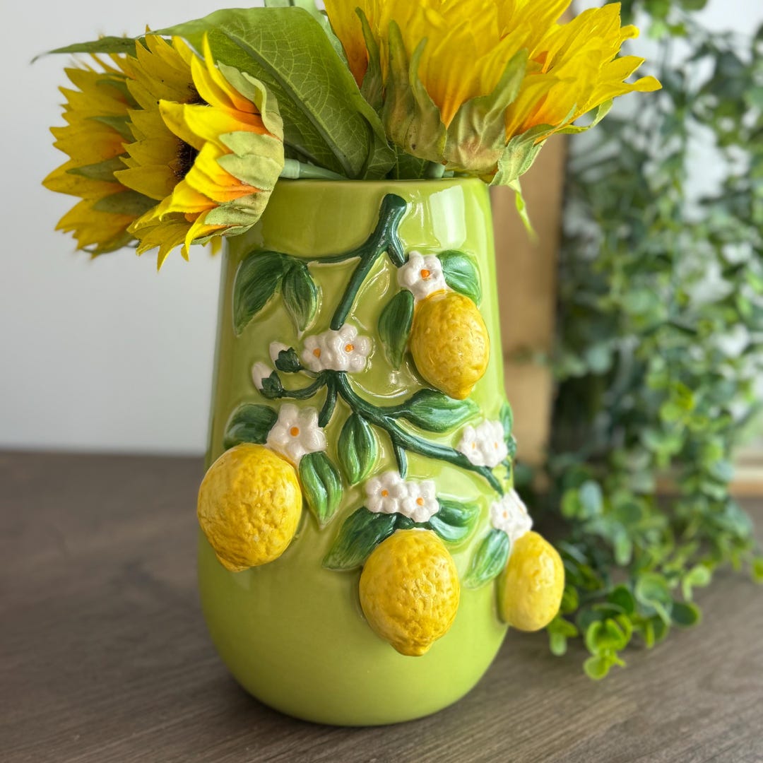 Lemon Grove 3d Vase. Stunning Lemon Vase - Etsy