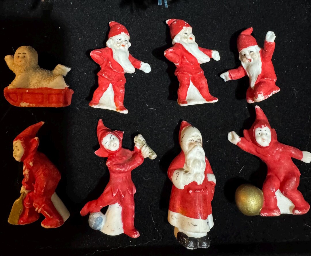 Vintage Porcelain Bisque Cake Toppers Small Vintage Rare Ornaments ...