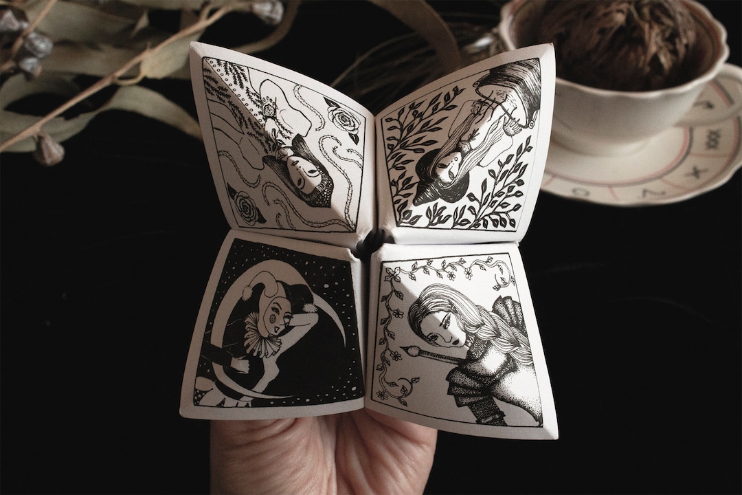 Printable Fortune Teller Origami Halloween Party Decor. Digital ...