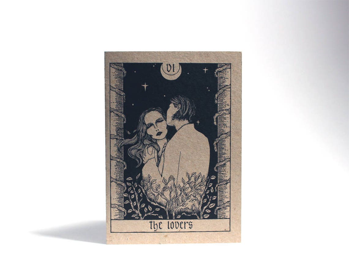 Wedding Card the Lovers Tarot Card. Witchy Card. for Him. for - Etsy