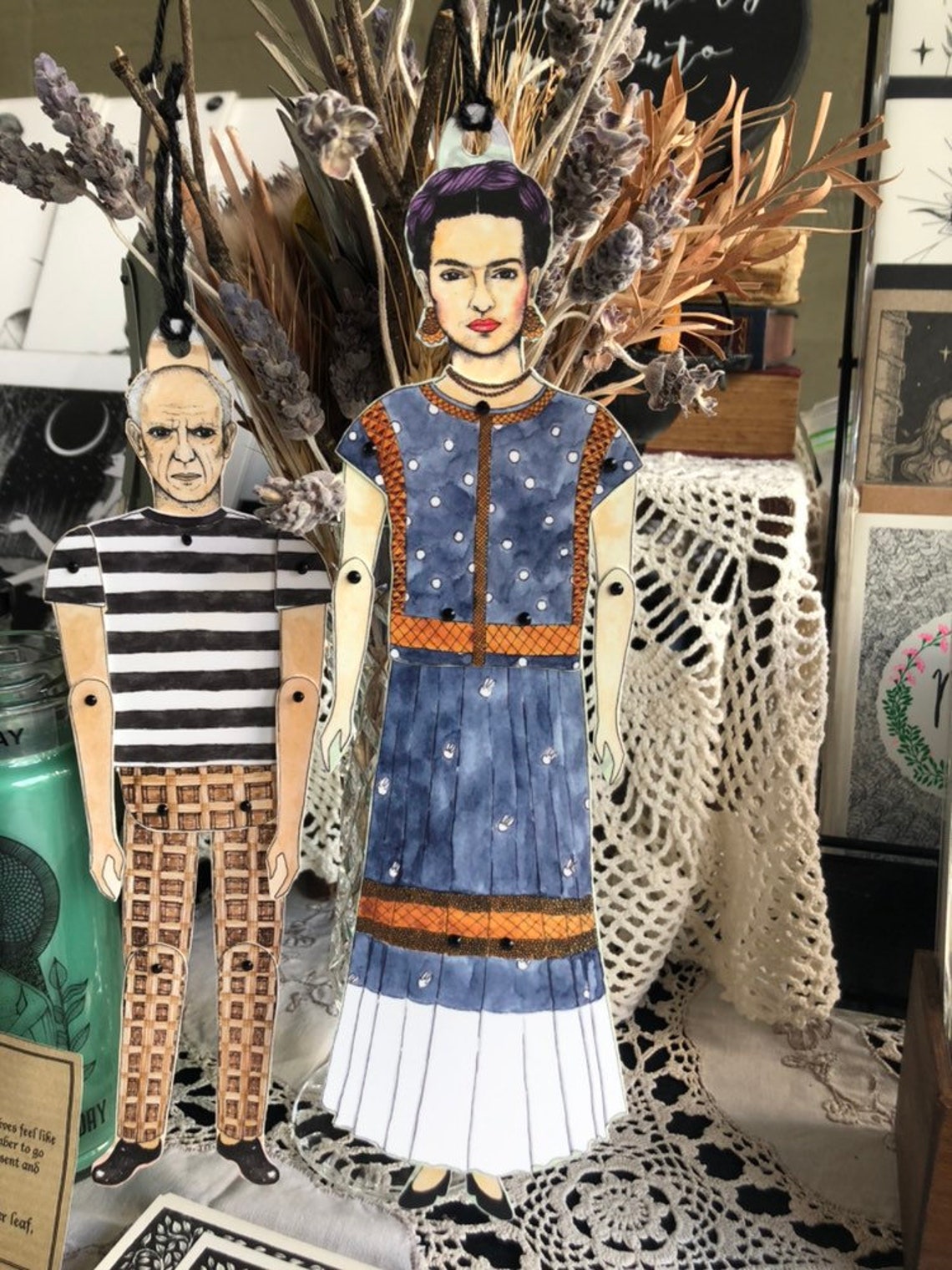 Frida Kahlo Articulated Paper Doll Kit - Etsy