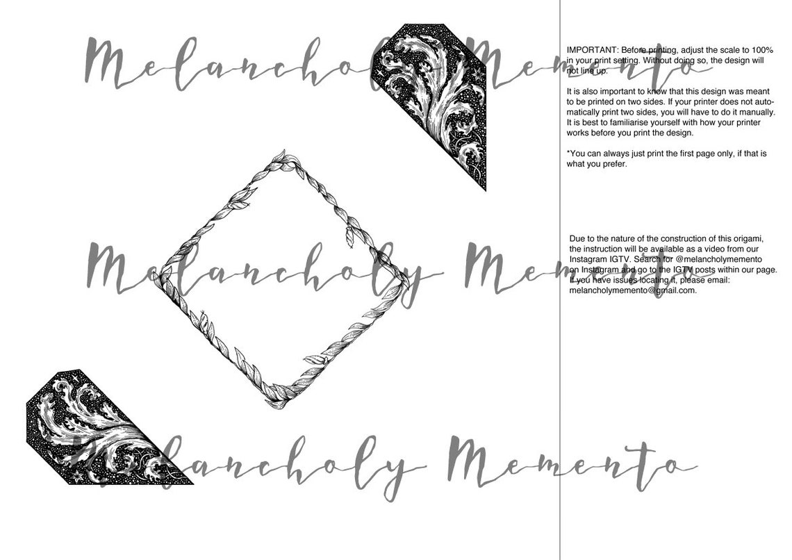 Printable Origami Pocket Heart for Valentine's Day | Etsy Australia