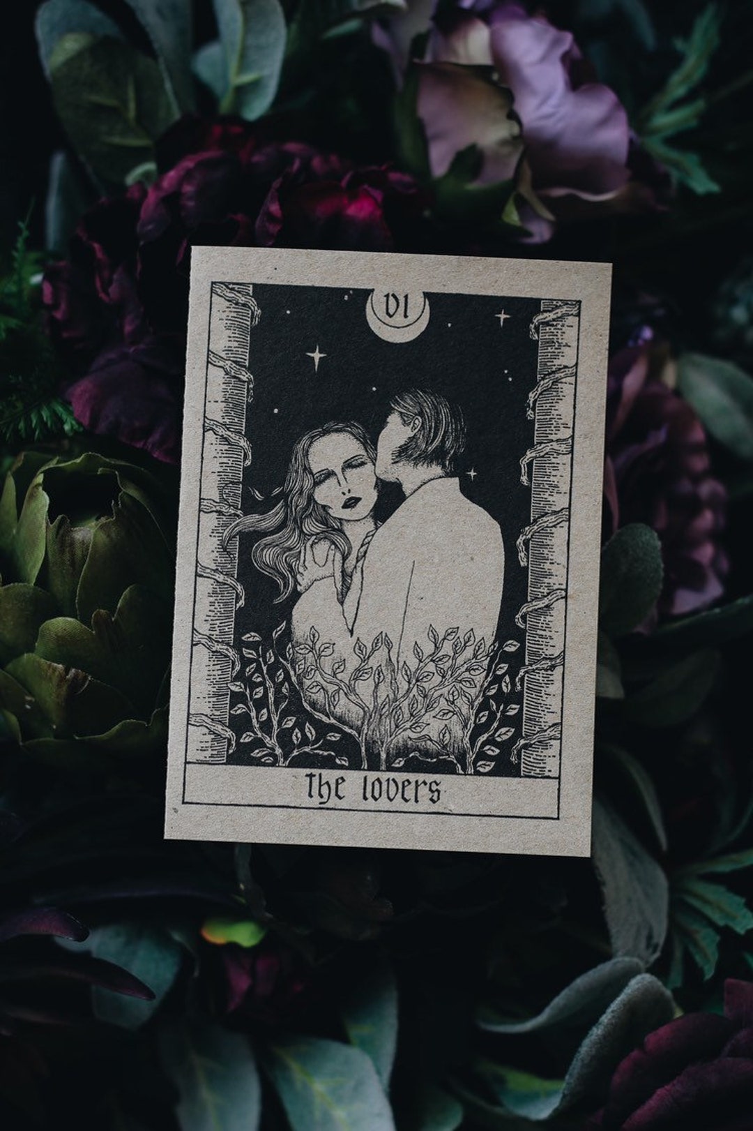 Wedding Card the Lovers Tarot Card. Witchy Card. for Him. for Her ...