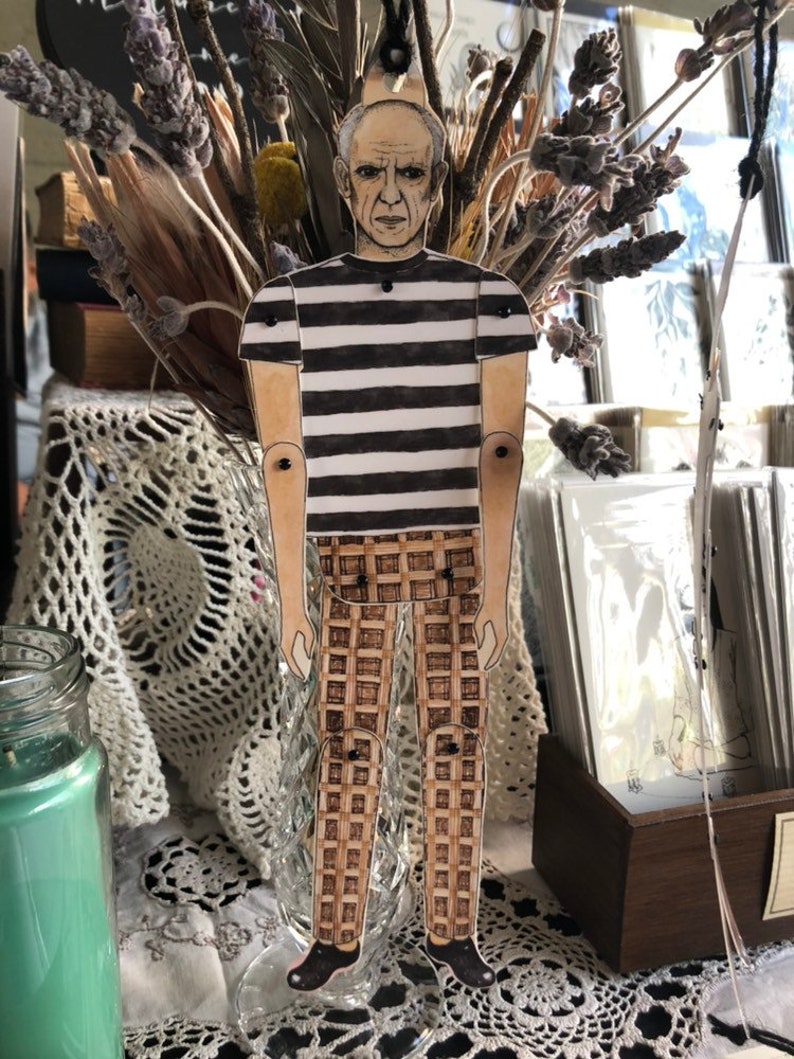 Pablo Picasso Articulated Paper Doll Kit - Etsy